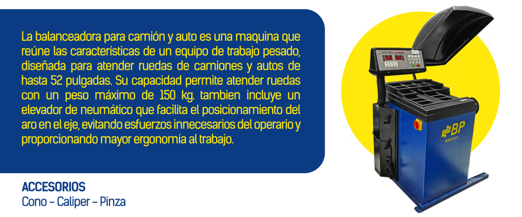 Balanceadora para Camión y Auto – RCH Maquinarias